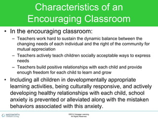 Chapter 5 Organizing the Encouraging Classroom | PPT | Daycare and Pre ...