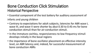 Auditory Brainstem Response: Stimulus Parameters | PPTX