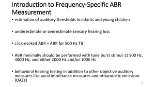 Auditory Brainstem Response: Stimulus Parameters | PPTX
