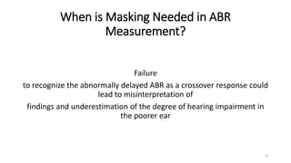 Auditory Brainstem Response: Stimulus Parameters | PPTX