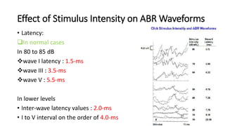 Auditory Brainstem Response: Stimulus Parameters | PPTX