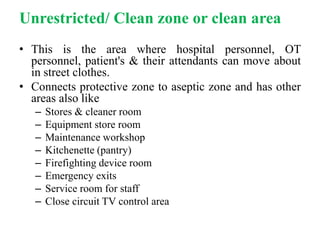Physical facilities of Operation Theatre | PPTX