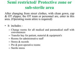 Physical facilities of Operation Theatre | PPTX