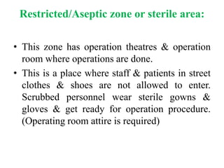 Physical facilities of Operation Theatre | PPTX