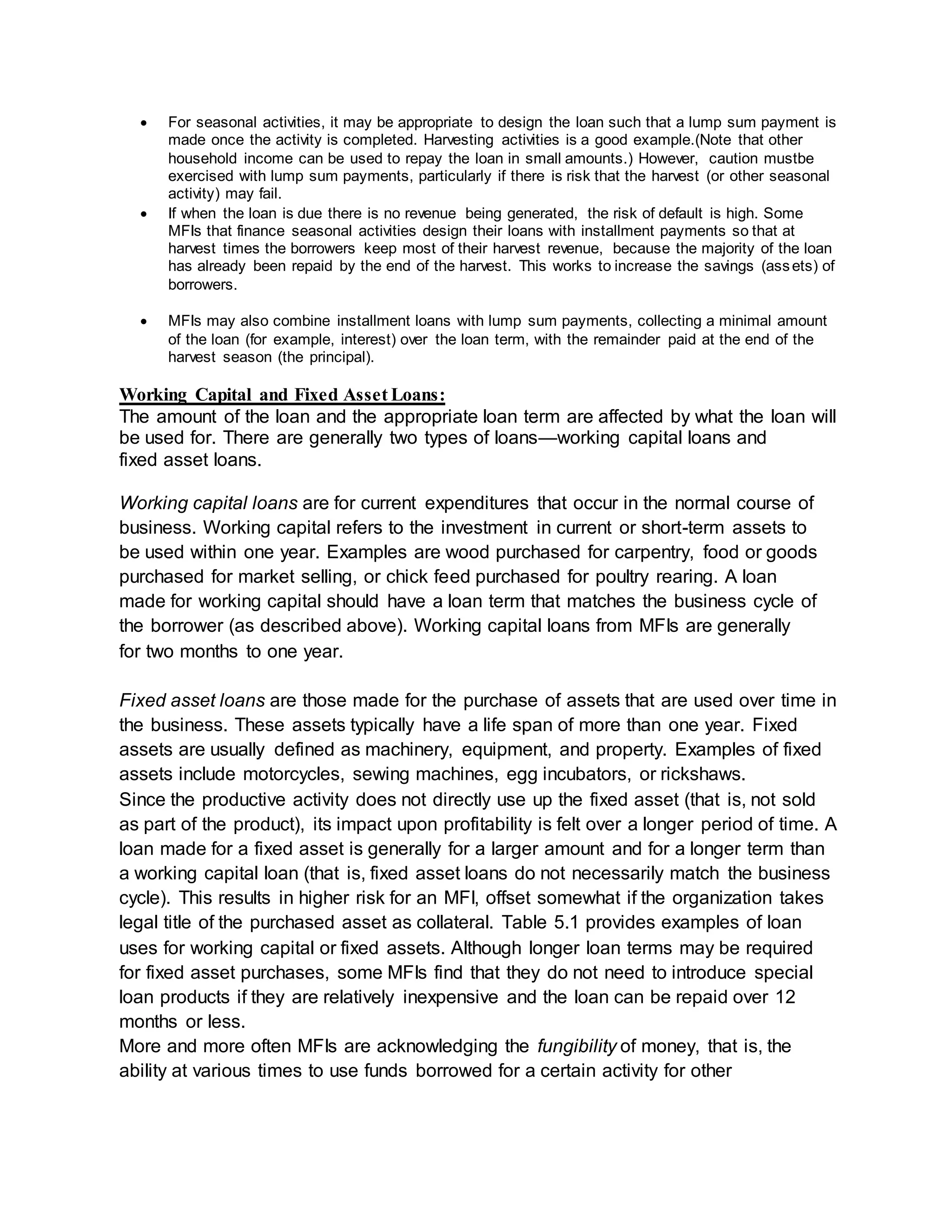 designing lending product | DOCX