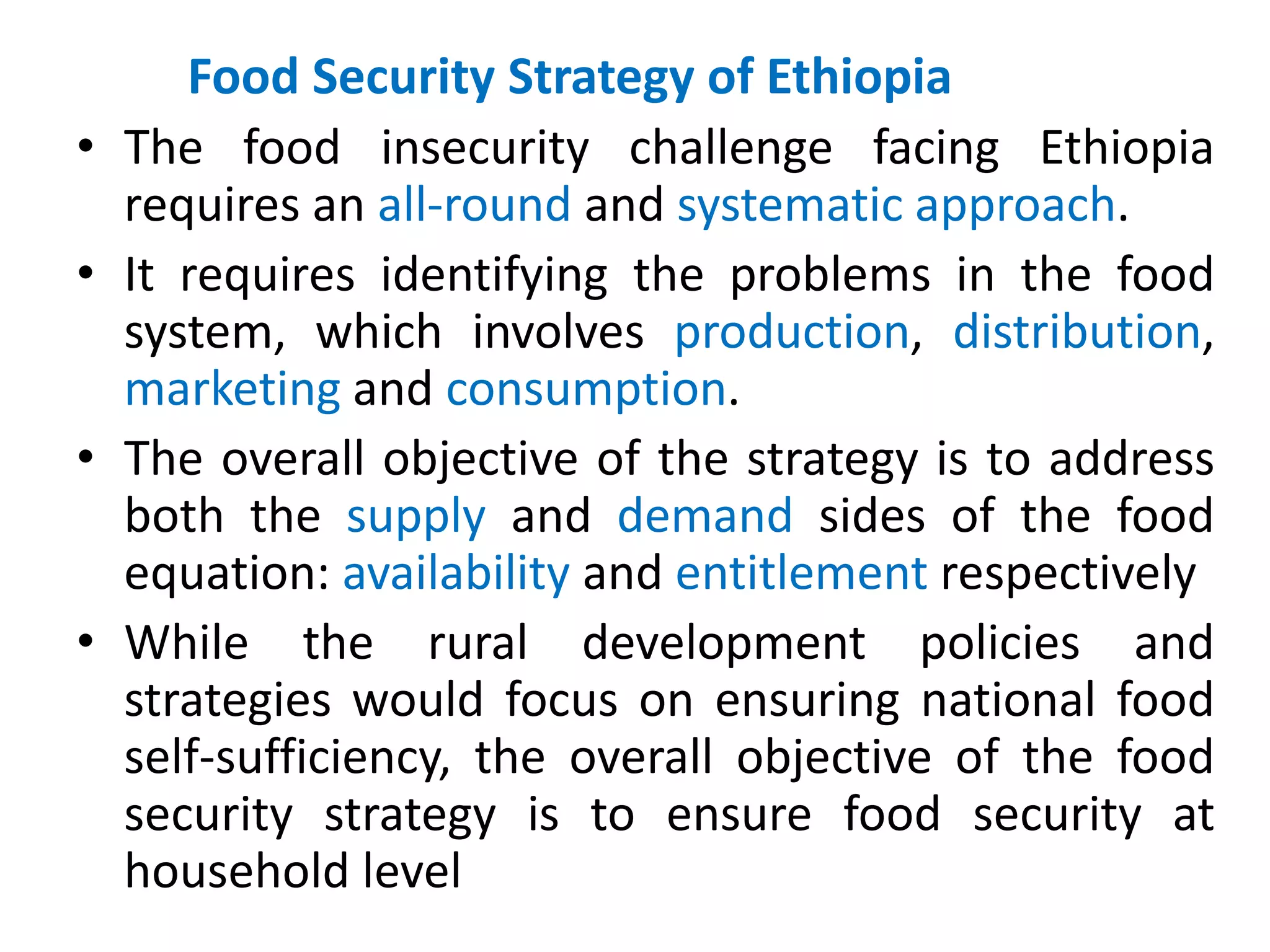 Livelihood and Food Security Strategies | PPTX