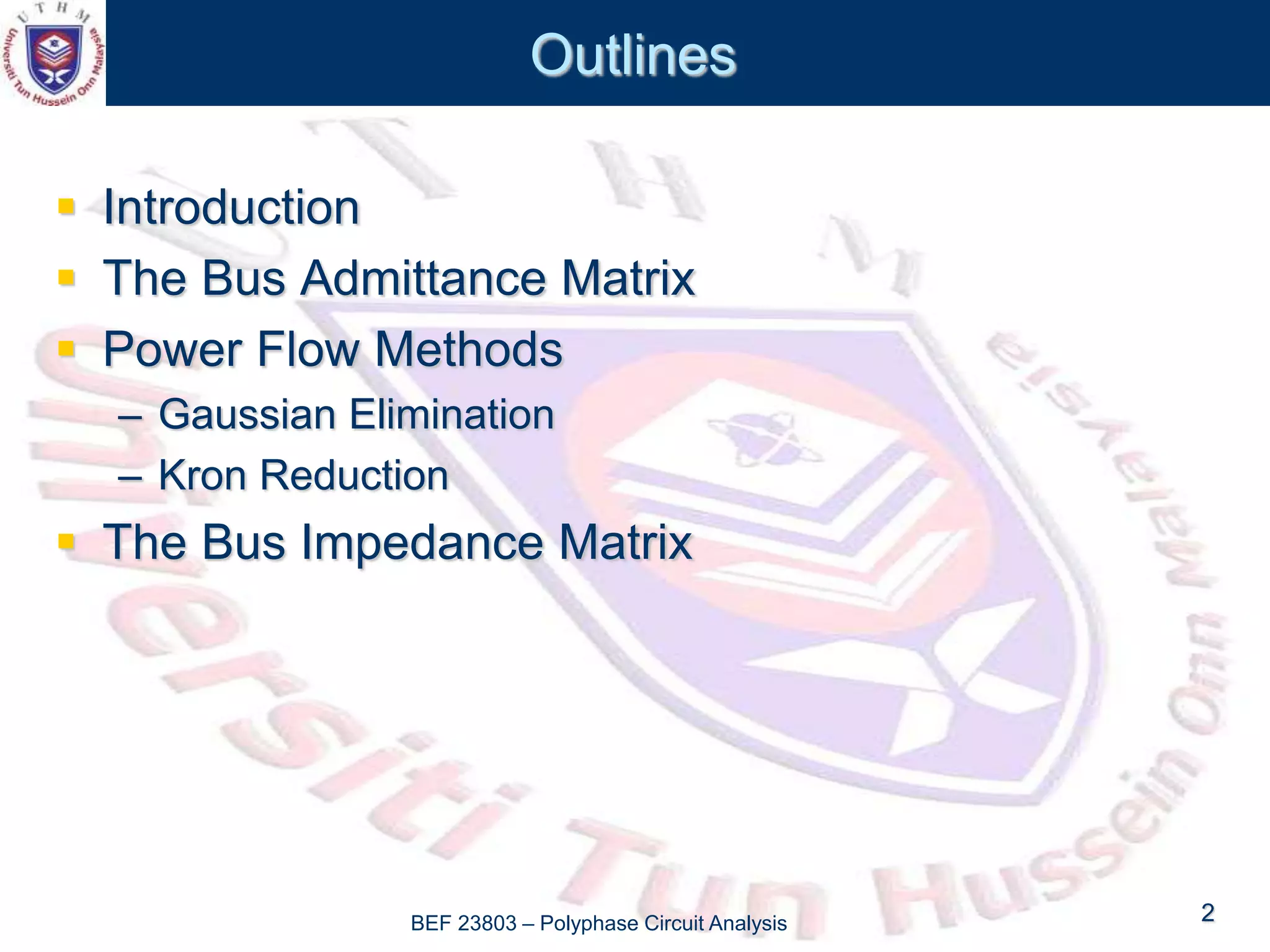 Chapter 5 - The Admittance & Impedance Model.ppt