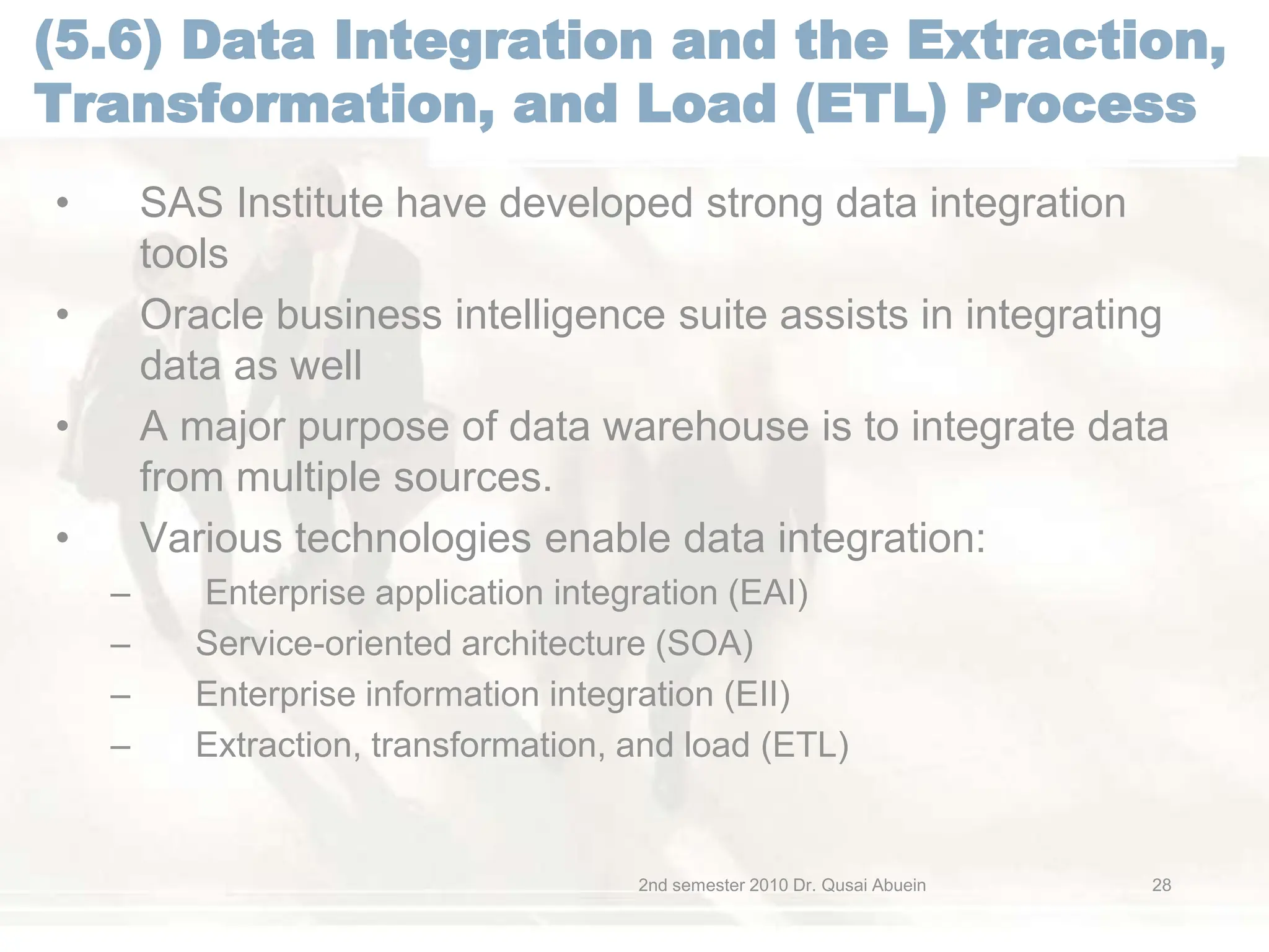 fundamentals of data warehouse. initial level. | PPT