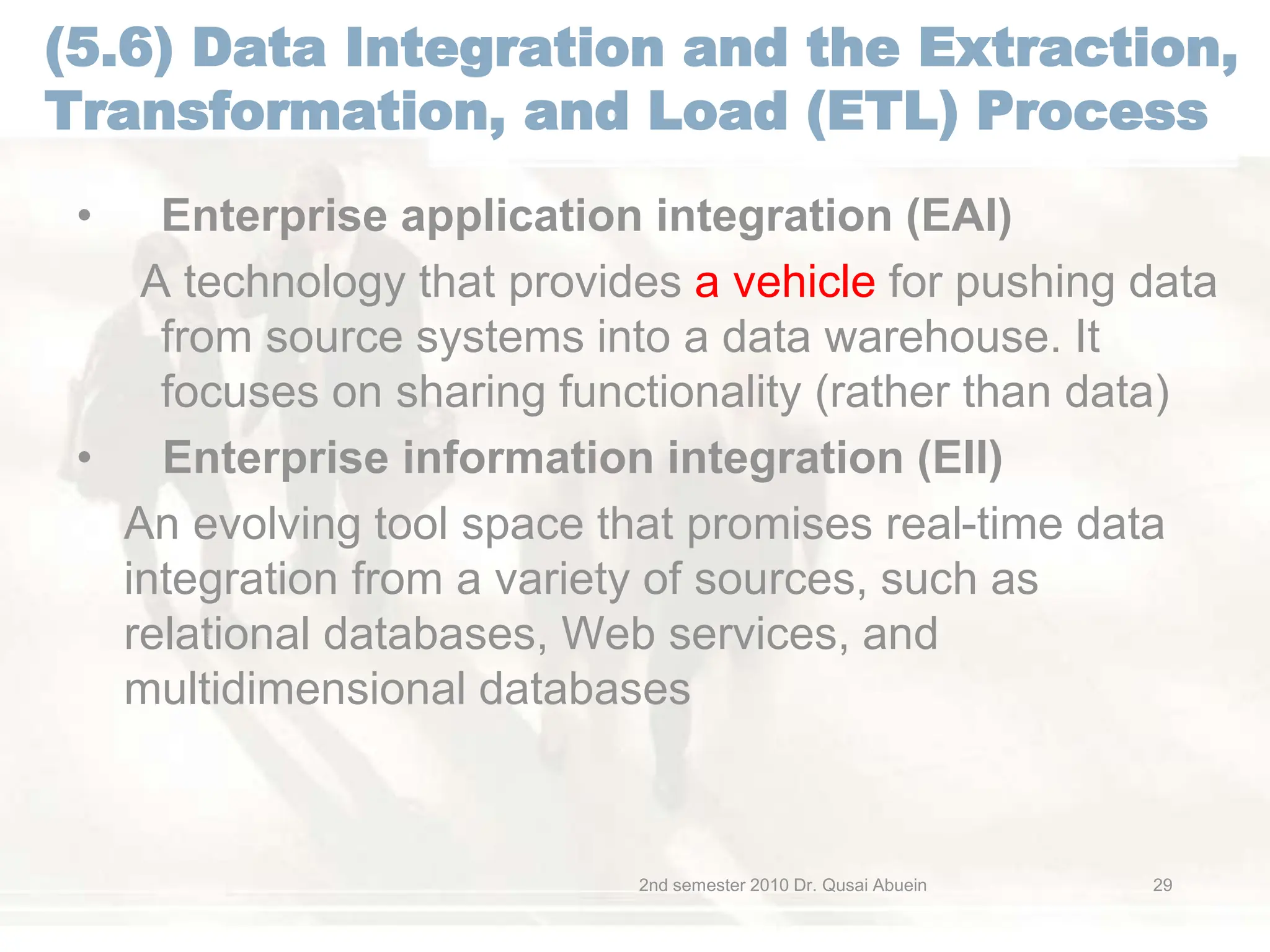 fundamentals of data warehouse. initial level. | PPT