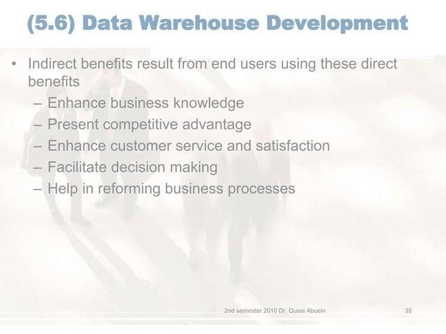 fundamentals of data warehouse. initial level. | PPT