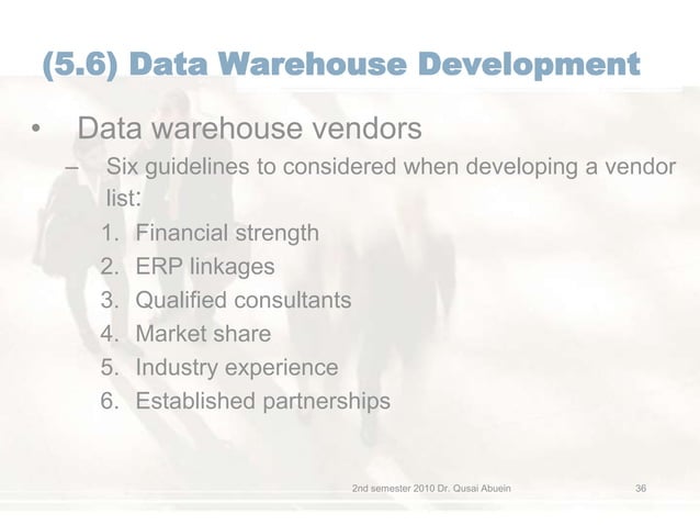 fundamentals of data warehouse. initial level. | PPT