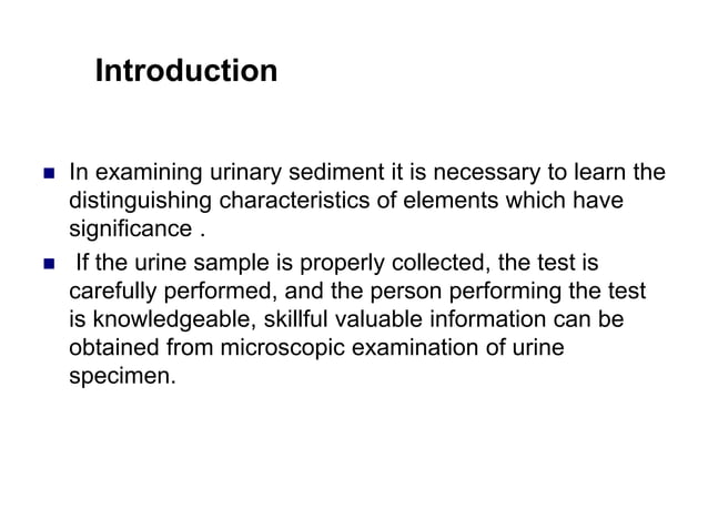 Chapter 5. Microscopic examination of urine ppt | PPT | Blood Disorders ...