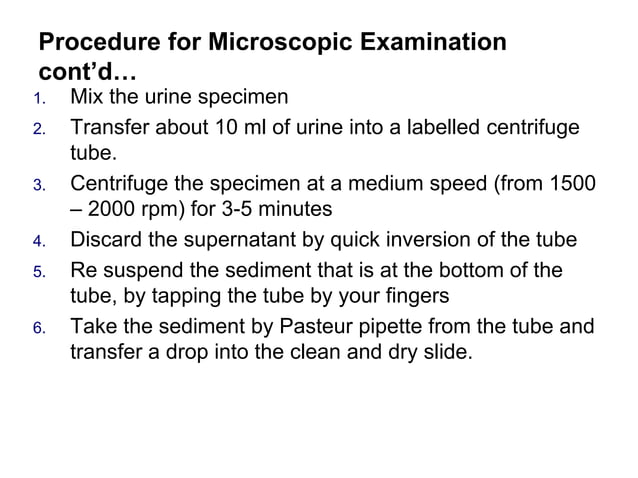 Chapter 5. Microscopic examination of urine ppt | PPT | Blood Disorders ...
