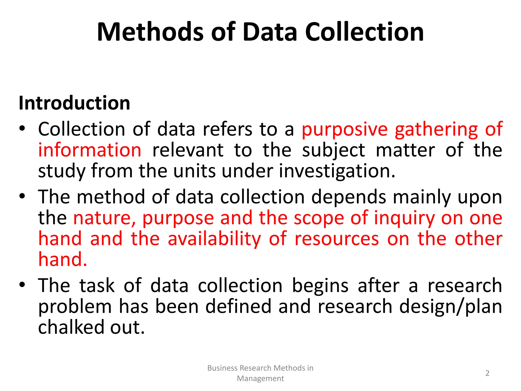 chapter 5.ppt data collection and analysis | PPT