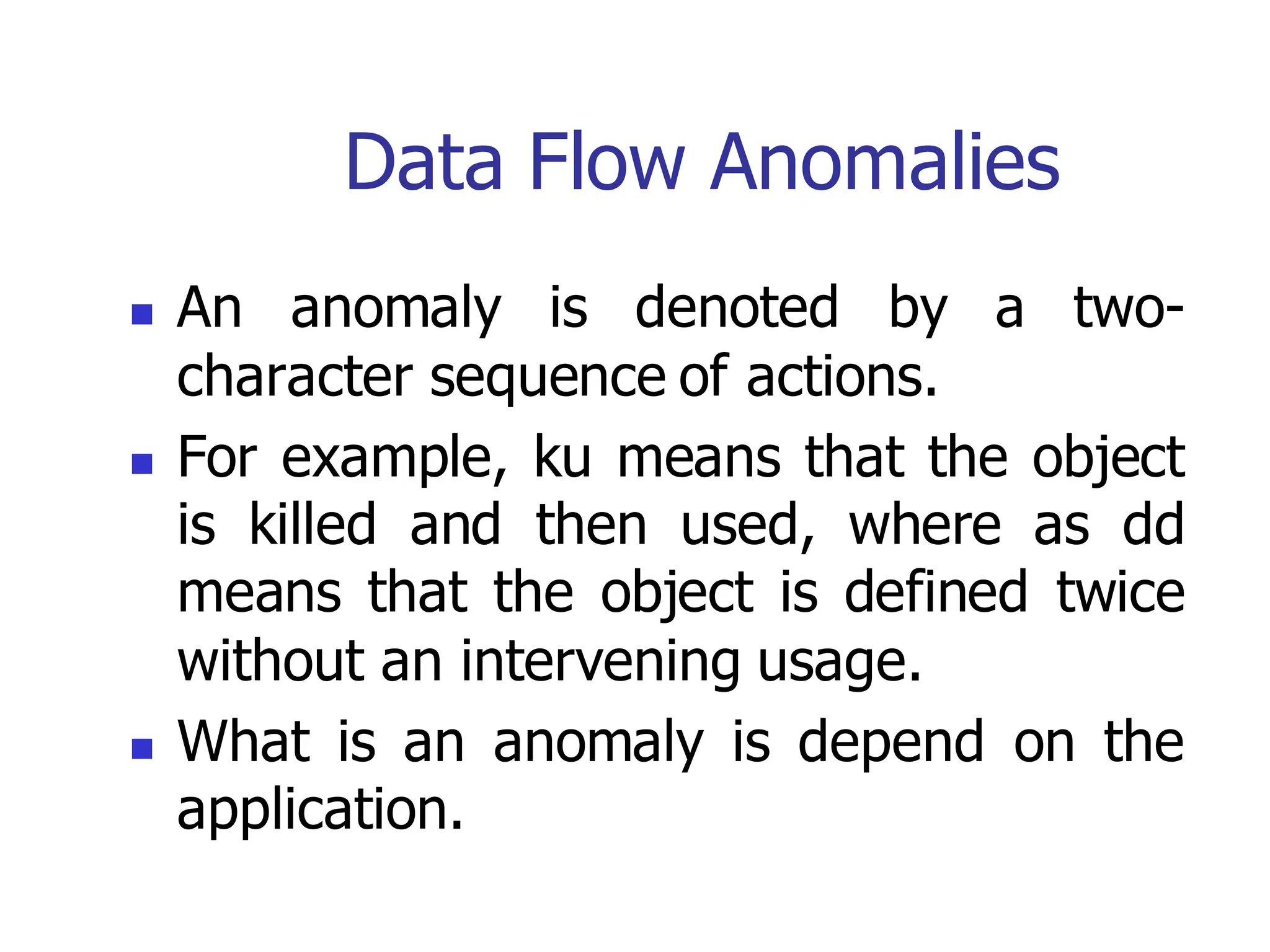 Data Flow Testing In Software Testing Jntua Pdf Databases