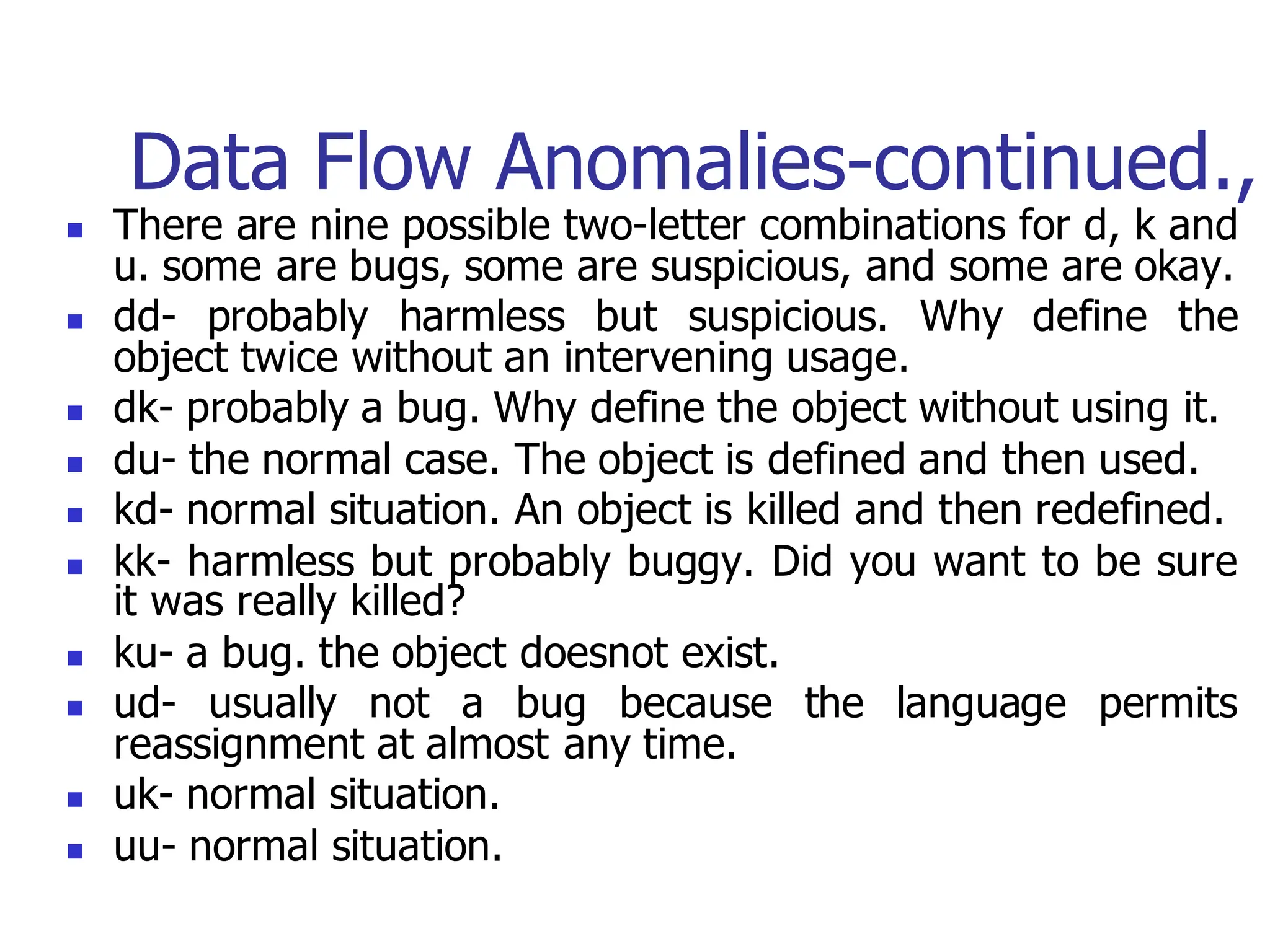Data Flow Testing In Software Testing Jntua Pdf Databases