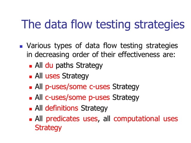 Data Flow Testing In Software Testing Jntua Pdf Databases Computer Software And Applications