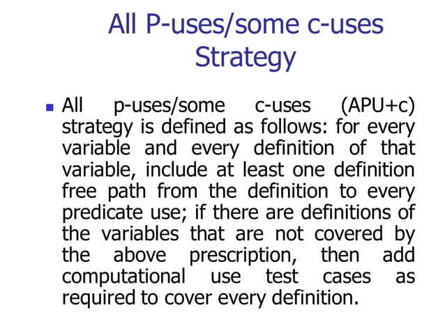 Data Flow Testing In Software Testing Jntua Pdf Databases Computer Software And Applications