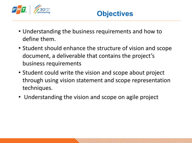 Establishing the business requirements pp | PPT