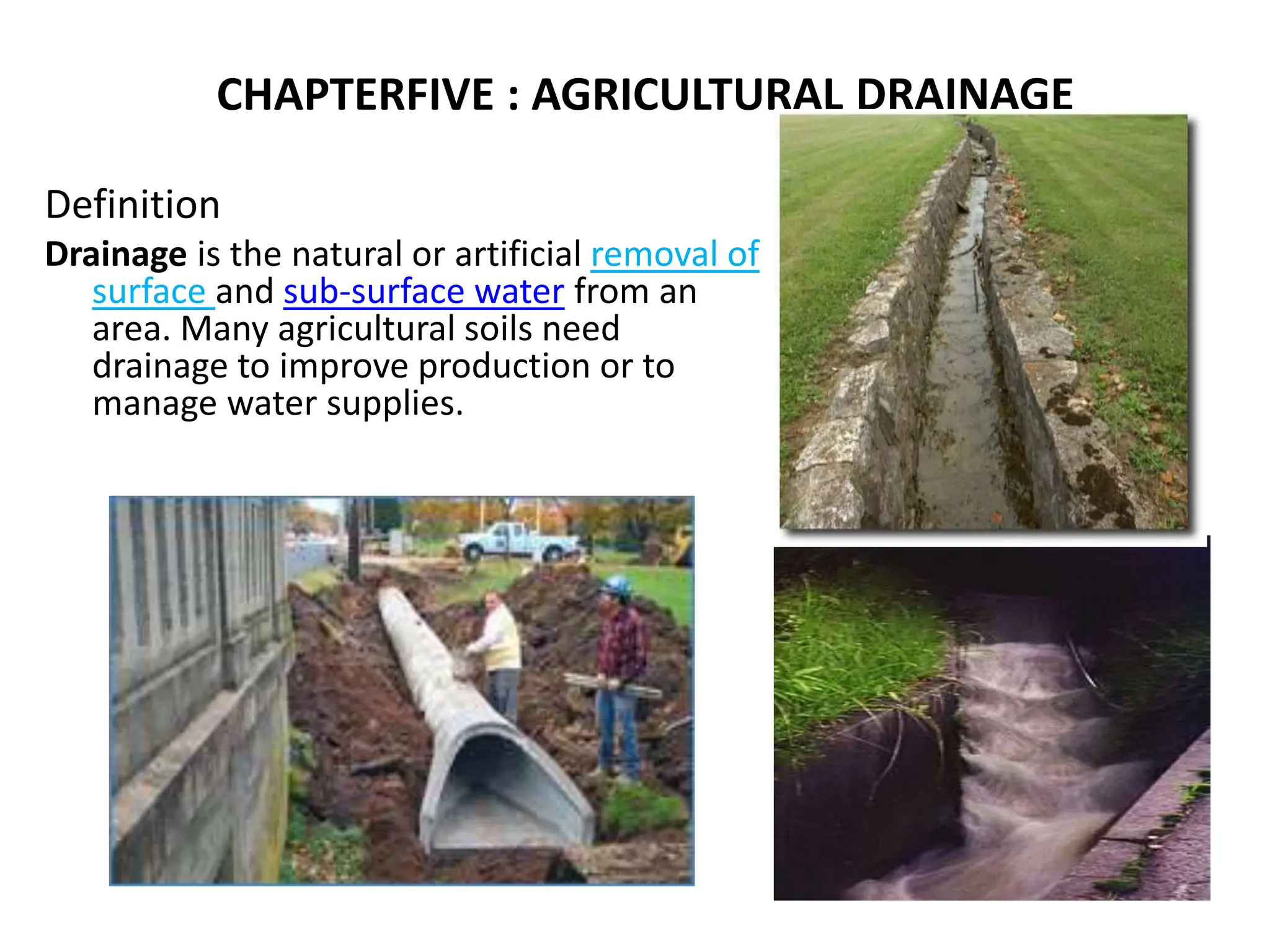 chapter 5.pptx: drainage and irrigation engineering | PPTX