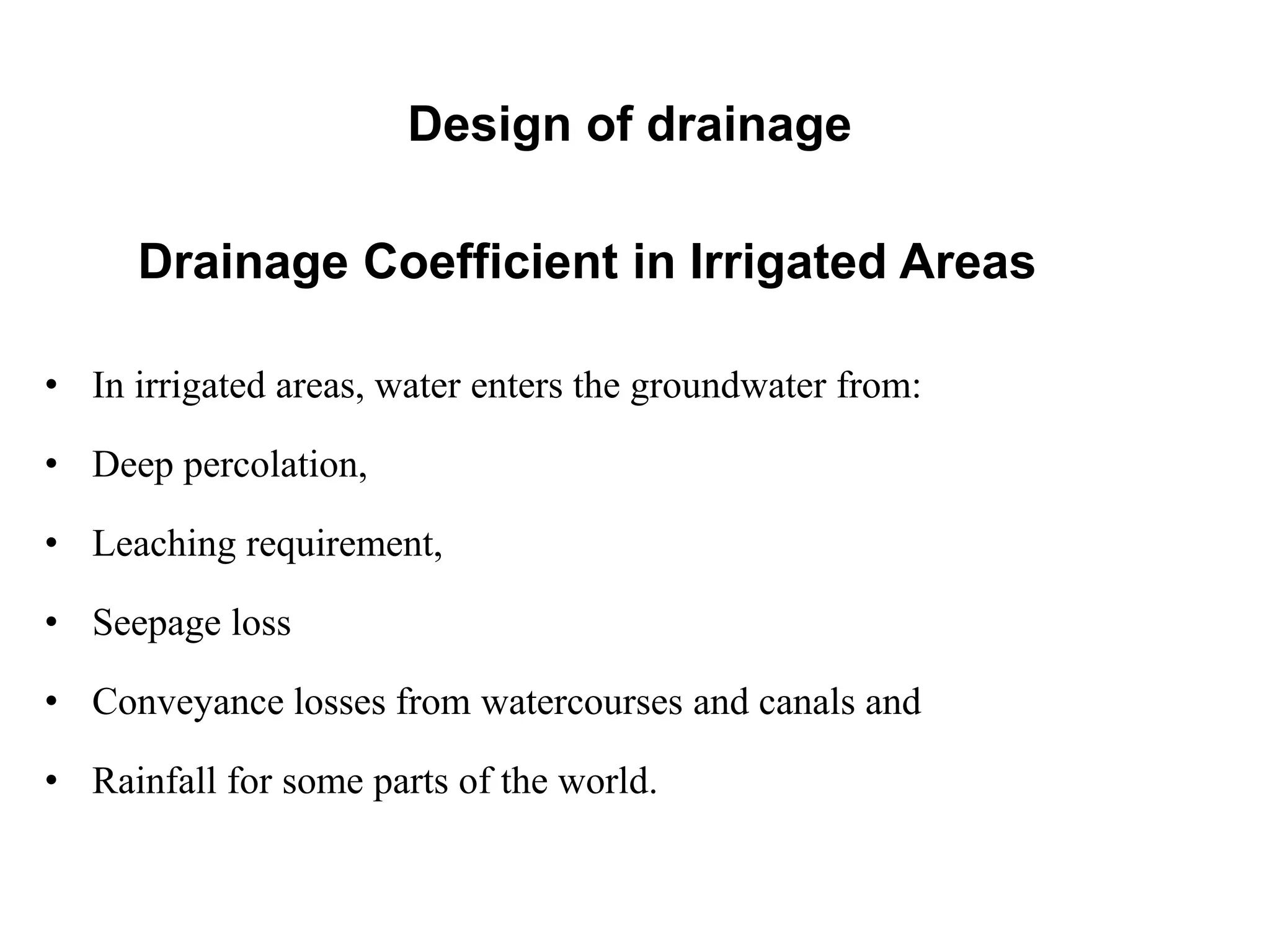 chapter 5.pptx: drainage and irrigation engineering | PPTX