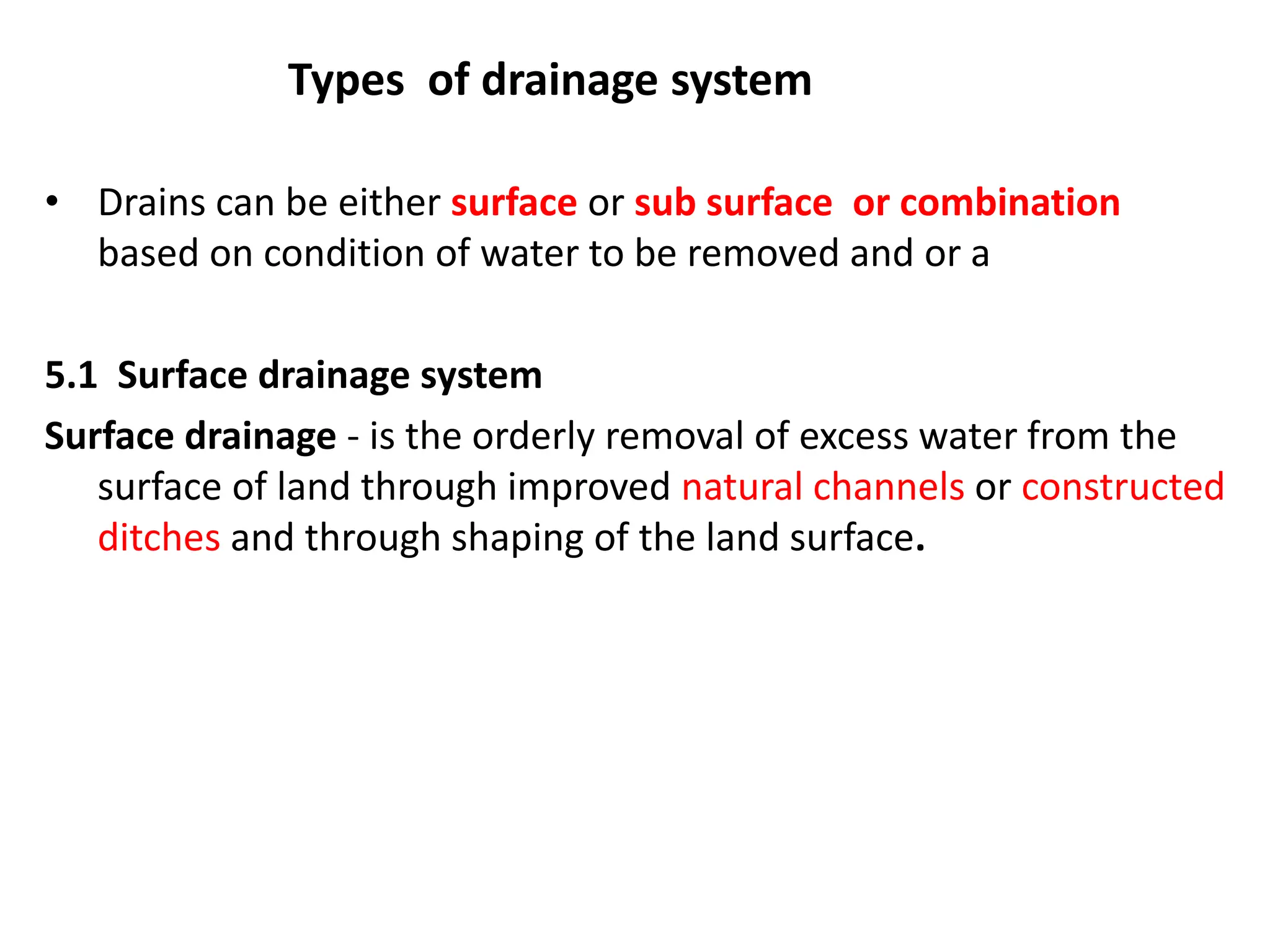 chapter 5.pptx: drainage and irrigation engineering | PPTX