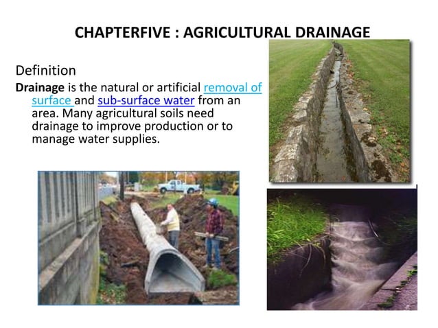 chapter 5.pptx: drainage and irrigation engineering | PPTX