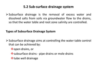 chapter 5.pptx: drainage and irrigation engineering | PPTX