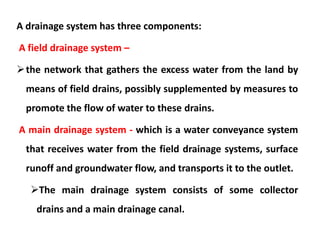 chapter 5.pptx: drainage and irrigation engineering | PPTX