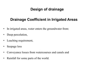chapter 5.pptx: drainage and irrigation engineering | PPTX