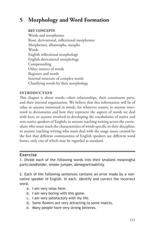 Morphology and Word Formation in English | PDF