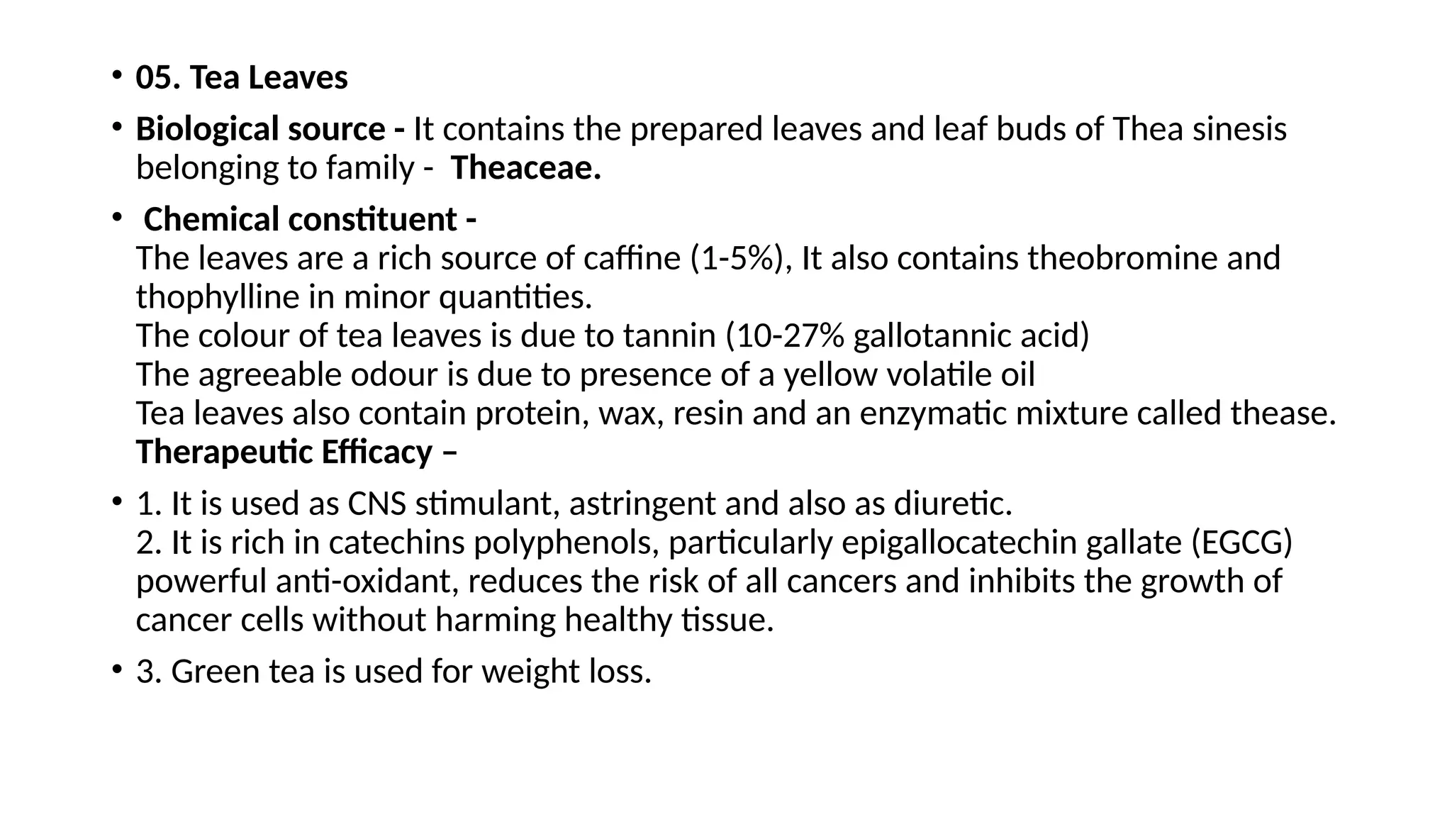 Biological source ,chemical constituents and therapeutic efficacy of ...