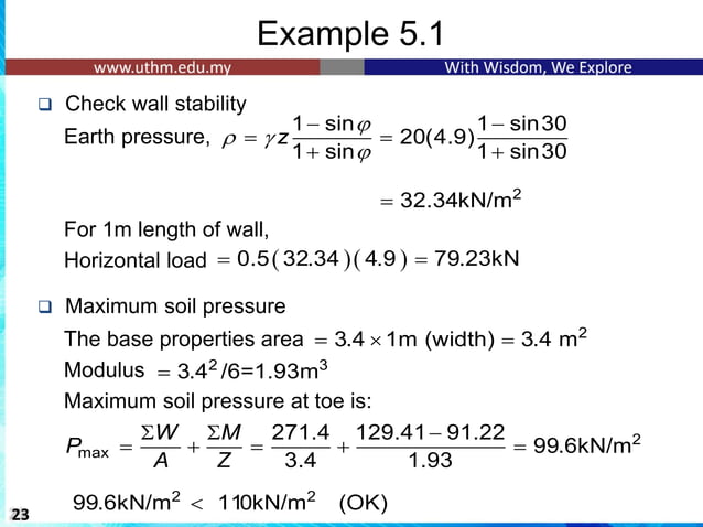 Retaining wall analysis and design according to aci | PDF