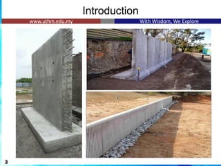 Retaining wall analysis and design according to aci | PDF