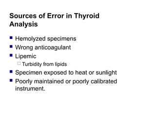 Chapter 5 .2 ThyroidFunction test For medical laboratory | PPT