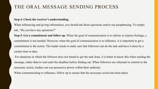 Leadership and Communication: Detail information on how a leader can ...