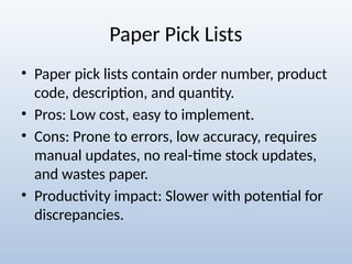 chapter 5.pptx warehouse inventory management | PPT