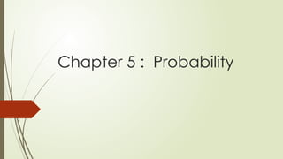 History of probability CHAPTER 5 Engineering | PPTX