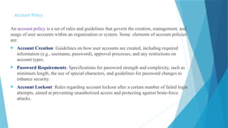 user managment system for information technology | PPTX