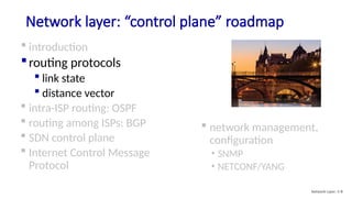 Computer networks chapter 5 network layer : control plane | PPTX