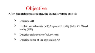 Chapter augmented reality and virtual reality | PPT