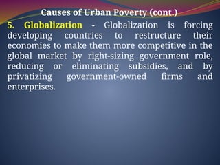 chapter 5.pptx: Urban Poverty and Public Policy | PPTX