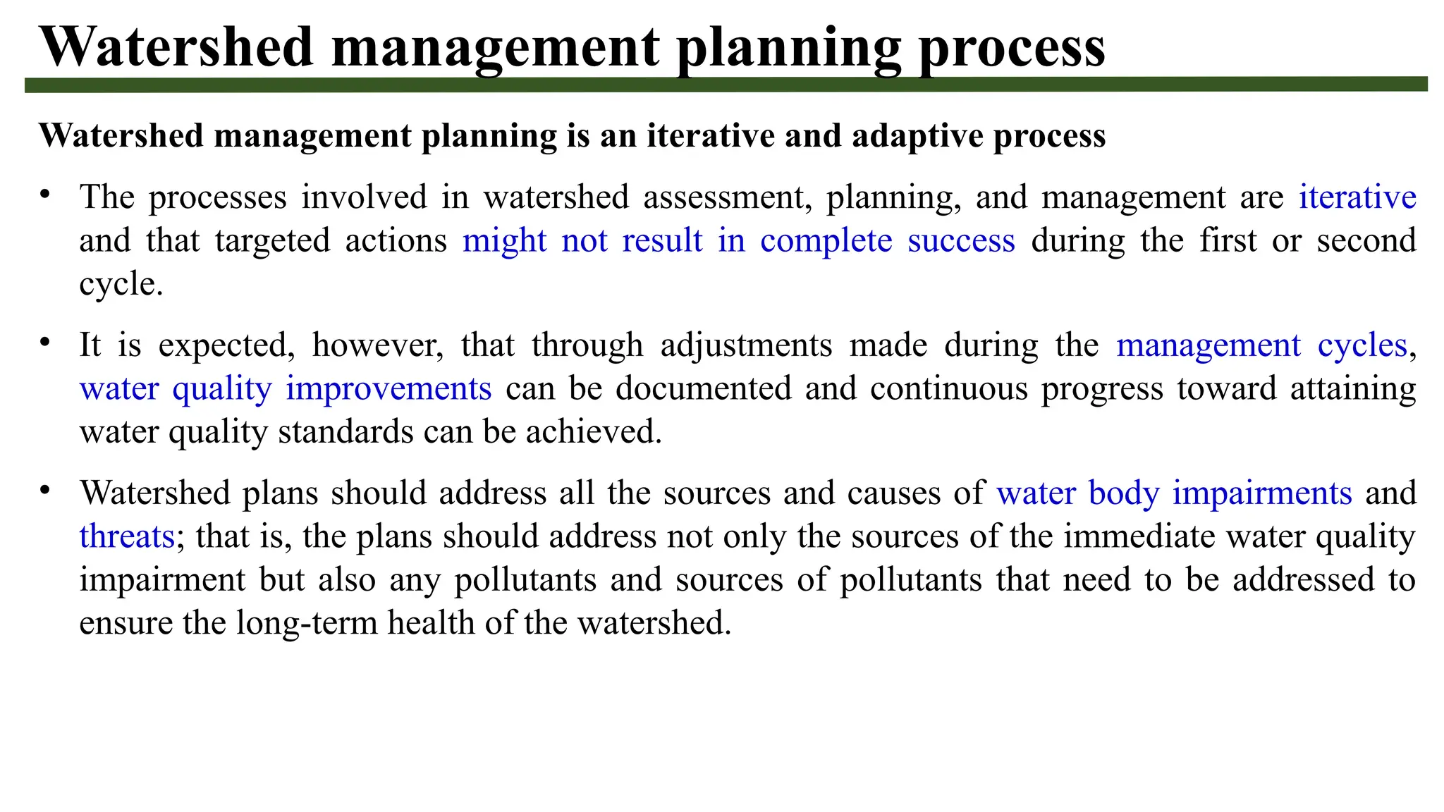 Watershed Management Planning and Project Formulation | PPTX
