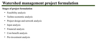 Watershed Management Planning and Project Formulation | PPTX