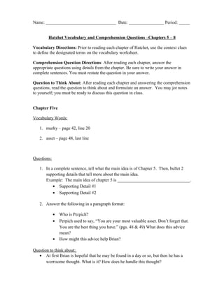 Chapter 5 8 vocab and questions 2013 | PDF