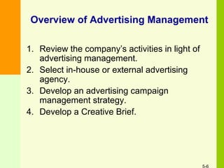 Chapter 5 advertising-management | PPT