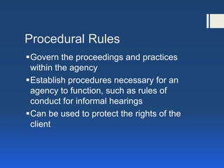 Chapter 5.agency rules and regulations(1) | PPT