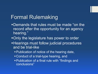 Chapter 5.agency rules and regulations(1) | PPT