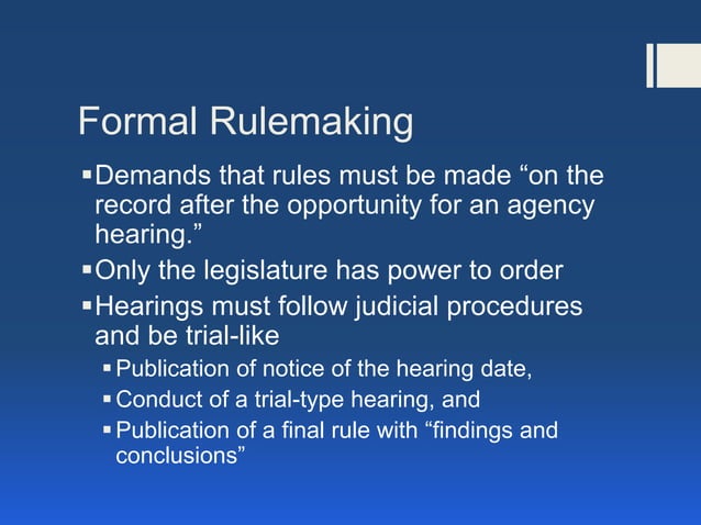 Chapter 5.agency rules and regulations(1) | PPT