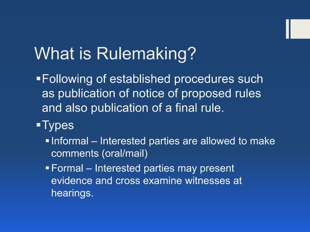 Chapter 5.agency rules and regulations(1) | PPT